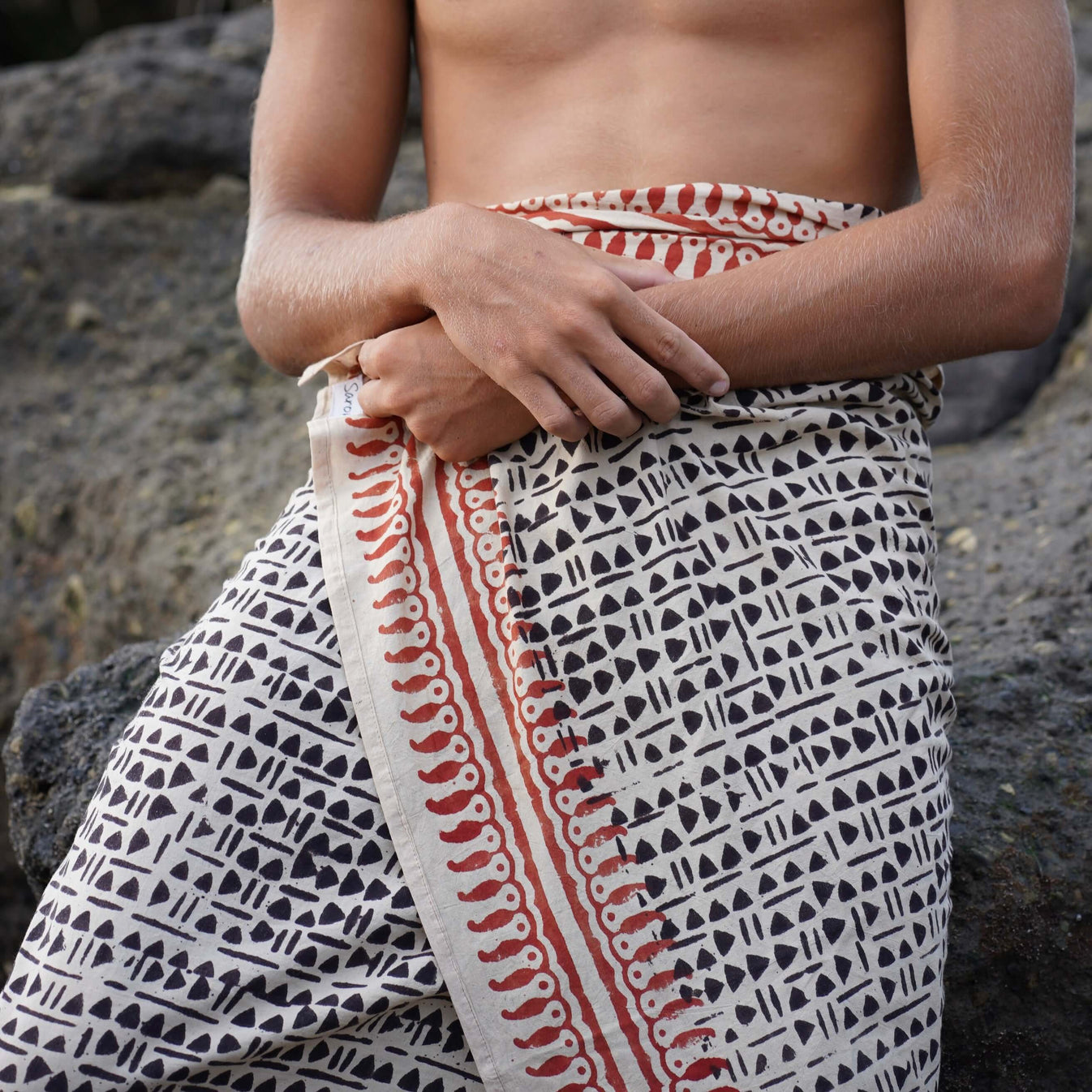 Batik Cotton Men’s Sarong – Lightweight Beach Wrap | Sarong Hut USA